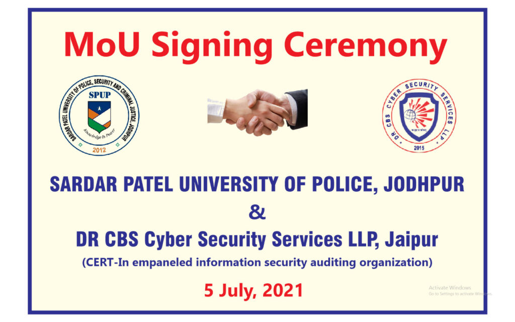 MOU’s - DR CBS Cyber Security Services LLP